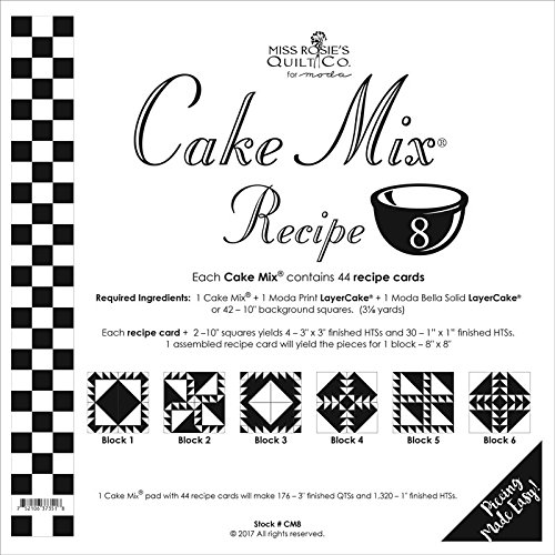 Amazon.com: Moda Cake Mix Recipe #8 ~44 recipe cards will make 176 3 ...