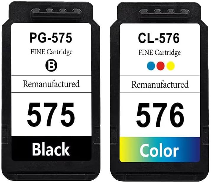 Remanufactured PG-575 Black and CL-576 Colour Ink Cartridges ...