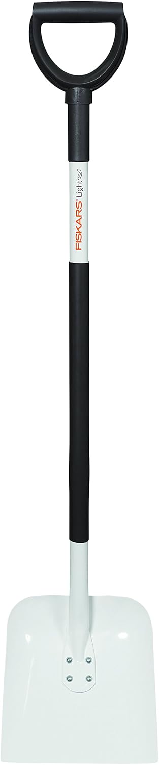 Amazon.com : Fiskars Light Shovel, Width: 24 cm, Length: 123 cm, Steel ...