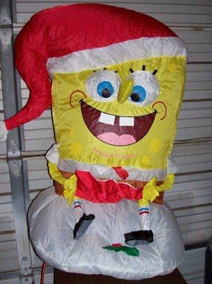 Amazon.com: 4ft Gemmy Airblown Inflatable Christmas Caroling Spongebob ...