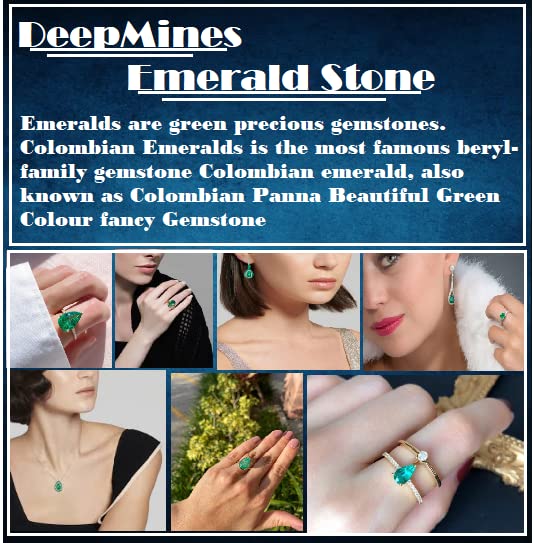 DeepMines AAA+++ Grade Natural Colombian Emerald Loose Gemtone Original ...