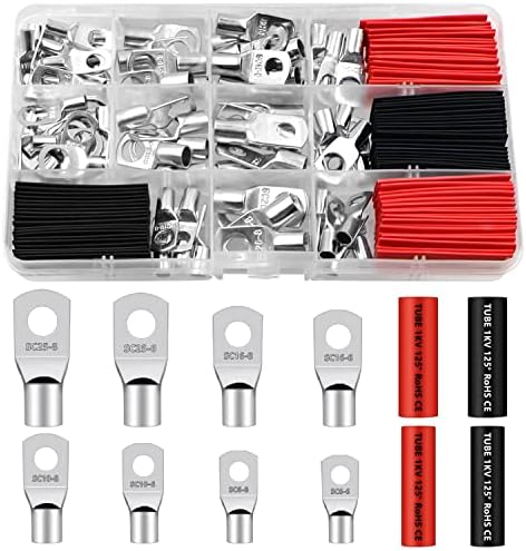 160 Piezas Terminales de Alambre Kit, Terminales Electricos Redondos ...