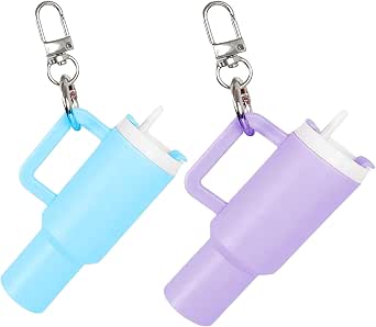 Cute Keychain for stanley cup accessories,Mini Tumbler Keychain,Cute ...