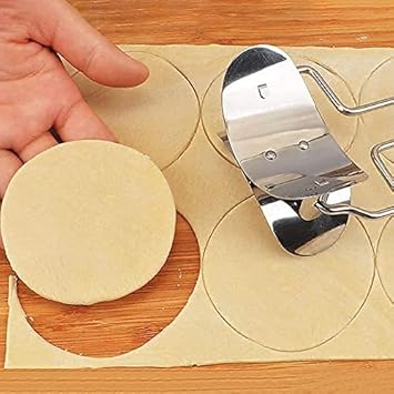 Buy ZEXREL Manual Stainless Steel Puri Cutter Roller Machine with ...