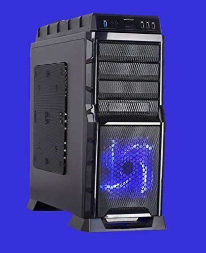 Buy HIGH POWER ATX Gaming PC Mid Tower USB 3.0 Front Blue-LED Fan Hot ...