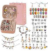 Amazon.com: Niatsume Jewelry Making Kit for Girls 8-12 Charms Bracelet ...