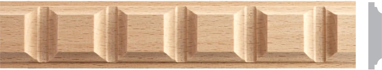 Amazon.com: GW822 Carved Square Wood Moldings in 79 ft (10 Pieces) 1"W ...