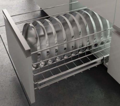 Hettich CargoTech M Zinc Finish Stainless Steel SS Wire Basket for ...