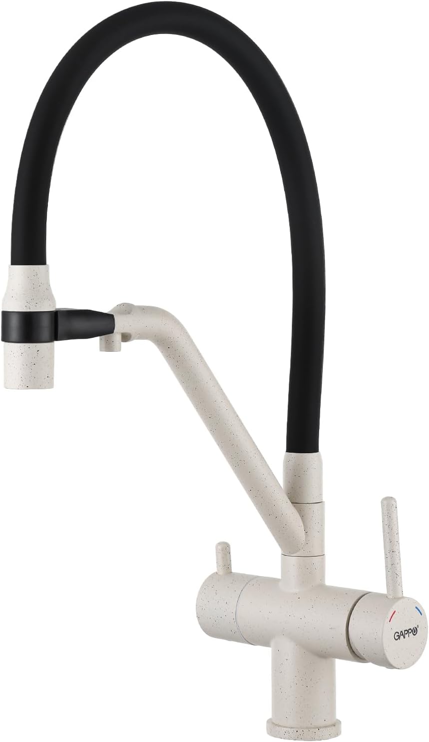 GAPPO Kitchen Faucet with Pull Out Sprayer Single Handle Kitchen Sink ...