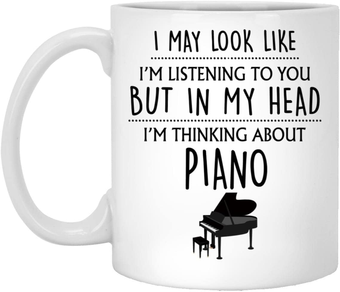 Amazon.com: Music Mug, Piano Keys Mug, Piano Keyboard Mug, Musician Mug ...