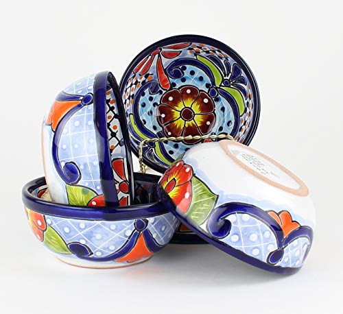Talavera Dinnerware Set 16 piece, Mexican Style Dishware Set, Talavera ...