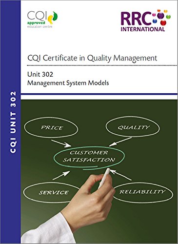 CQI Certificate in Quality Management: Unit 302 Management System ...