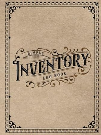 Amazon.com: Inventory Log Book Tracker: Simple Inventory Log Book For ...