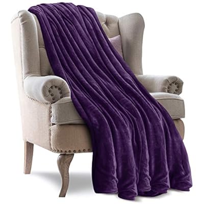 Amazon.com: dark purple throw blanket