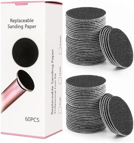 Amazon.com : 60 Pcs Replaceable Sandpaper Refill Discs for Electric ...
