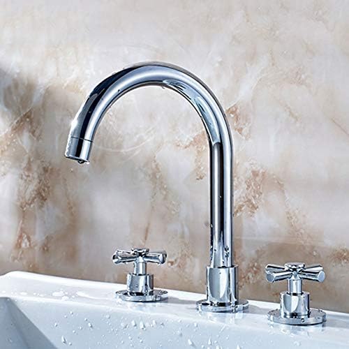 Rubinetto Del Lavandino Del Bagno 3 Fori Con Due Maniglie Supporto Per ...