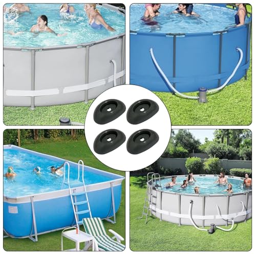 Basyurity Pool Leg End Caps Footings, 4 Pack Replacement Vertical Leg ...