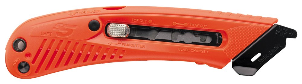 Pacific Handy Cutter S5L Safety Cutter, Left Handed Retractable Utility ...