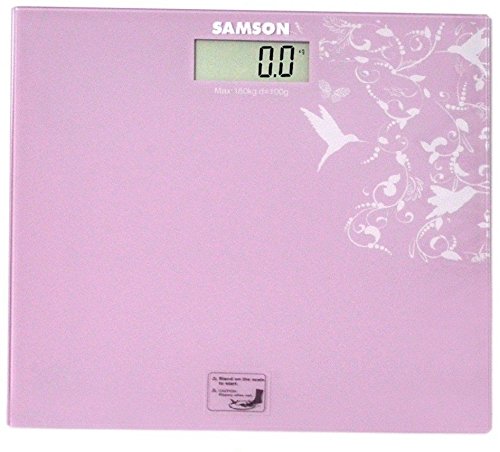 SAMSON Coloured Glass Top Bathroom Digital Weighing Scale : Amazon.in ...