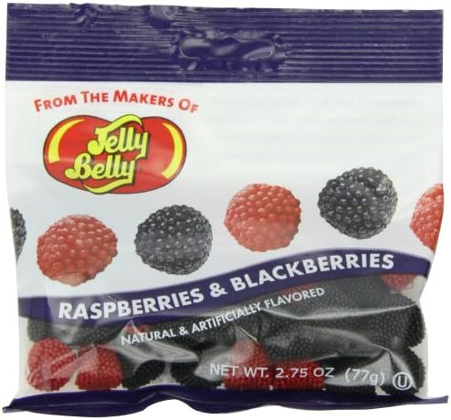 Amazon.com : Jelly Belly Raspberries and Blackberries Candy - 1 Pound ...