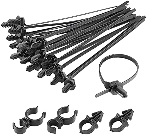 Amazon.com: BENLIUDH Fir Tree Nylon Push Mount Cable Zip Ties 8 inch ...