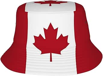 Amazon.com: Cute Canada Flag Bucket Hats for Women Men Packable Summer ...