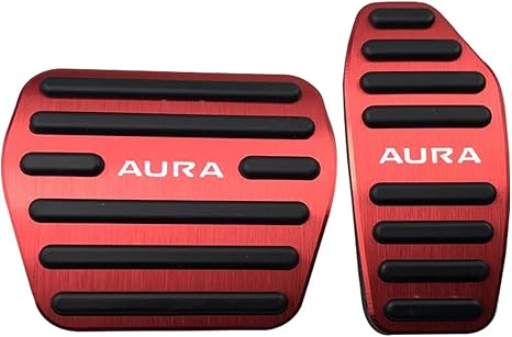Amazon | XIKER日産 ノート 新型オーラ E13系 専用設計 高品質 アルミ ペダルカバー アクセル ブレーキ ペダルカバー 純正交換設計 簡単装着 滑り止め 2点セット（レッド ...