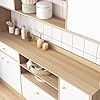 FUKU MON Wood Grain Contact Paper 24" X 394" Upgraded Thick Natural ...