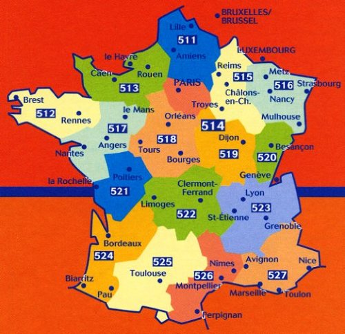 Michelin Map 512 Bretagne (Brittany - France) (Haute Resistance) (Tear ...