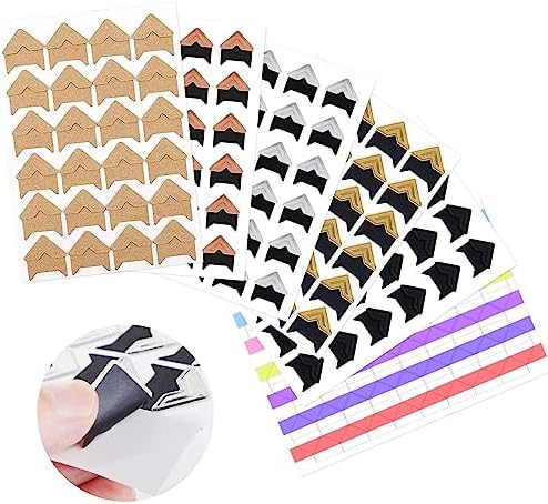 Amazon.com: MultiValue 222 pcs Self-Adhesive Photo Corners Stickers ...