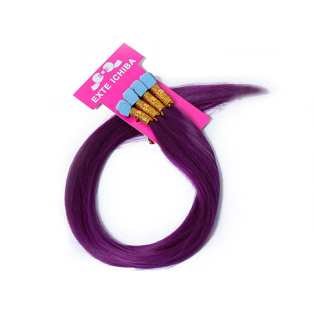 シールエクステ 52cm40本分 80P ダーク ライト 原色カラー NAVY ネイビー