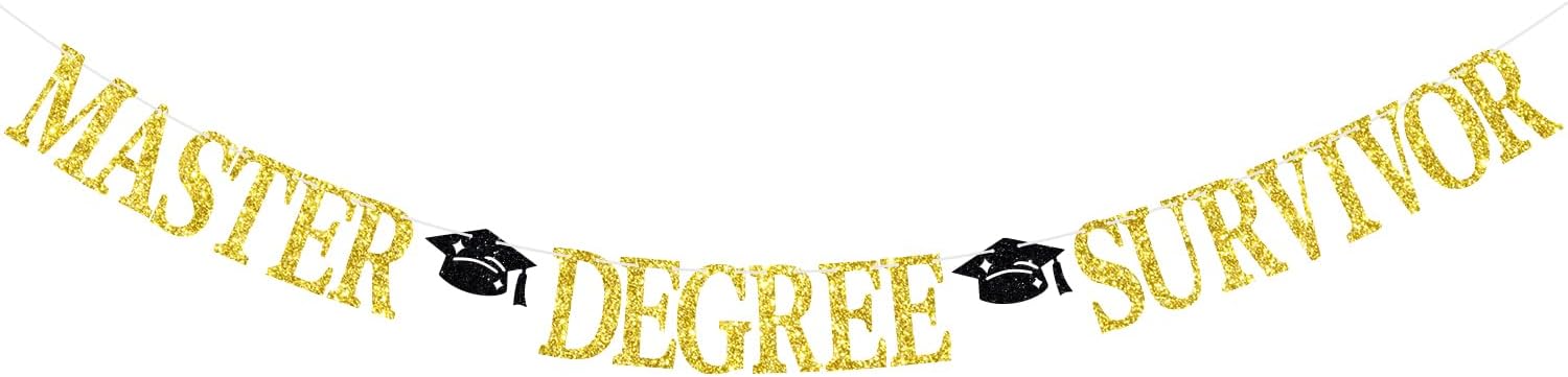 Amazon.com: Nettuao Master Degree Survivor Banner, Mastered It 2024 ...
