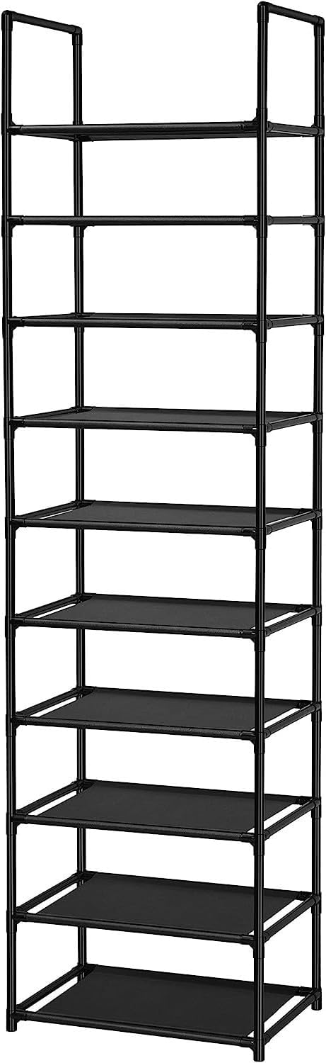 Amazon.com: UrMsun 10-Tier Shoe Rack,Space Saving Shoe Storage Tall ...