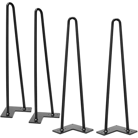 Amazon.com: Hairpin Legs 18 inch Set of 4, DIY Furniture Metal Table ...
