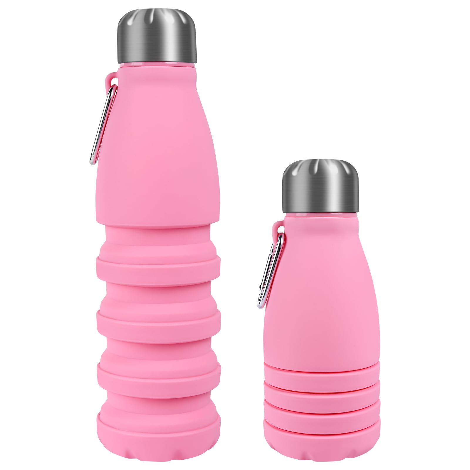 Amazon.com: AD3UNDER Collapsible Water Bottle, Foldable Silicone Travel ...
