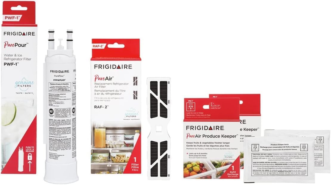 Amazon.com: Frigidaire PurePour® PWF-1™ FPPWFU01 + PureAir® RAF-2 ...