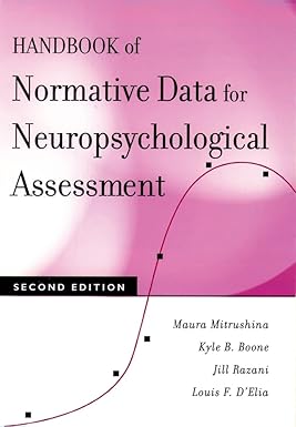 Handbook of Normative Data for Neuropsychological Assessment ...
