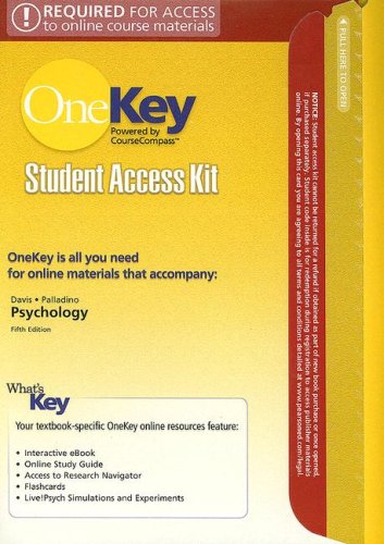 Buy OneKey CourseCompass, Student Access Kit, Psychology Book Online at ...