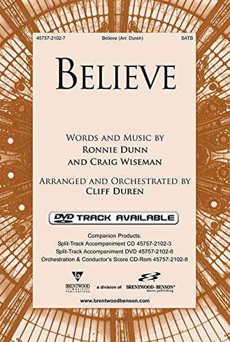 Believe Split Track Accompaniment DVD: Amazon.in: Duren, Cliff: Movies ...