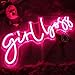 Amazon.com : SYLHOME Pink Girl Boss LED Neon Light Sign Cool Girls ...