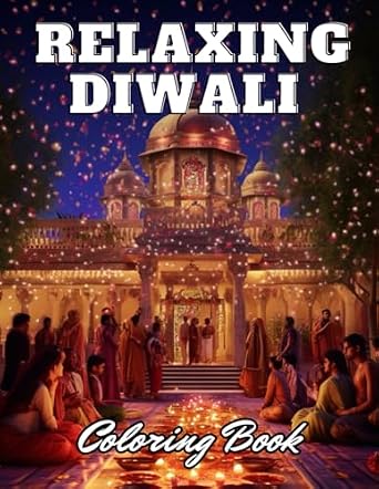 Amazon.com: Relaxing Diwali Coloring Book for Adult: 100+ High-Quality ...