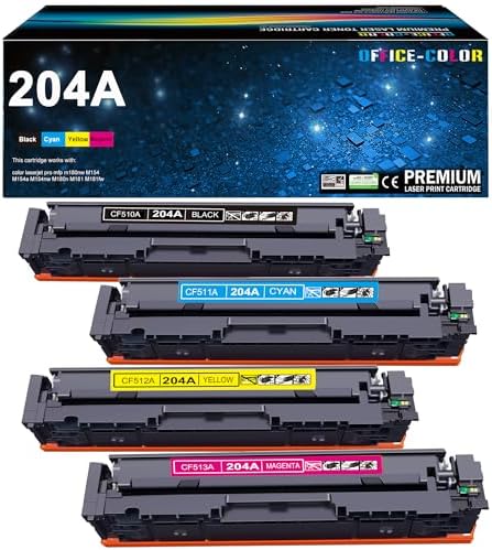 Amazon.com: SANUNE 204A Toner Cartridge (with Chip) Replacement for HP ...