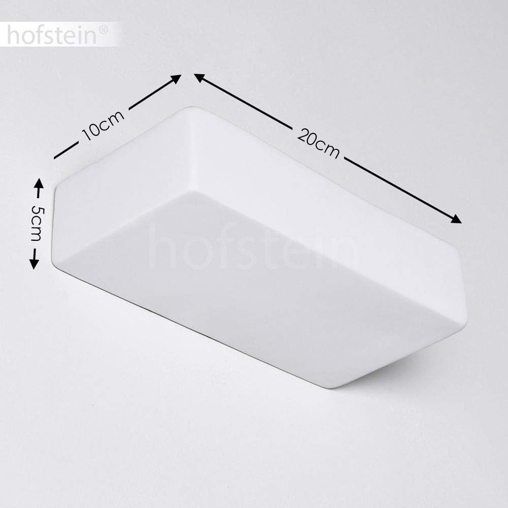 Rectangular Wall Light Silvano in White Ceramic, Up&Down Light Effect ...
