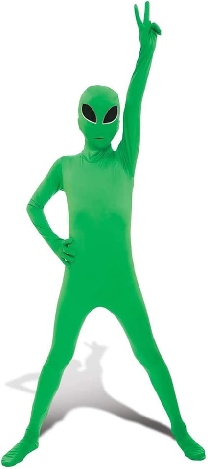 Morphsuits Grüner Alien Ganzkörperanzug, Alien Kostüm Kinder für ...