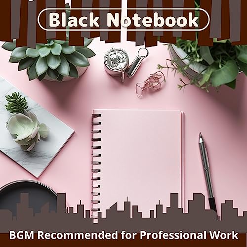 Amazon.com: Bgm Recommended for Professional Work : Black Notebook ...