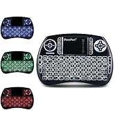 Amazon.com: iPazzPort Mini Bluetooth Wireless Keyboard Remote with Backlit for Smart TVs Stick ...