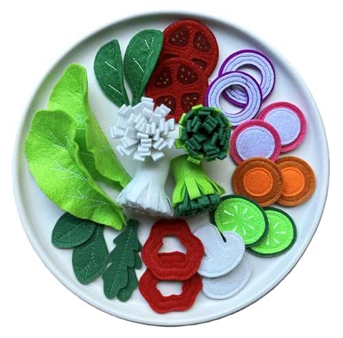 Amazon.com: Vegetables Set (Small Set) / Handmade Felt Play Food for ...