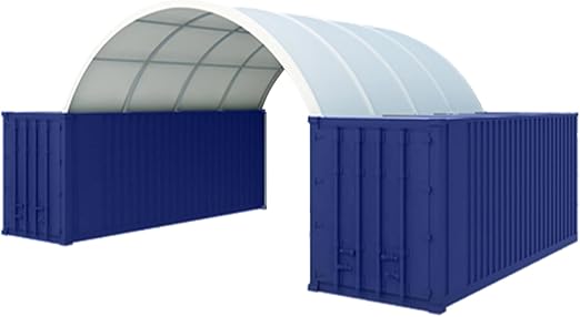 Amazon.com: 20'x20' Heavy Duty Shipping Container Canopy Shelter ...