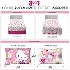 Amazon.com: Hello Kitty Bedding Super Soft Microfiber Sheet Set, Queen ...