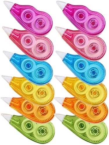 Operitacx 12pcs Mini White Out Correction Tape Portable Whiteout Roller ...